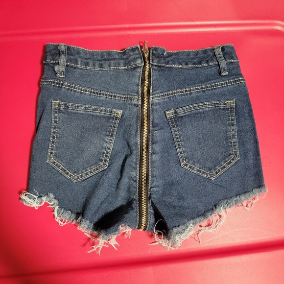 Shorts | Nwot Zipper Back High Waisted Denim Shorts | Poshmark